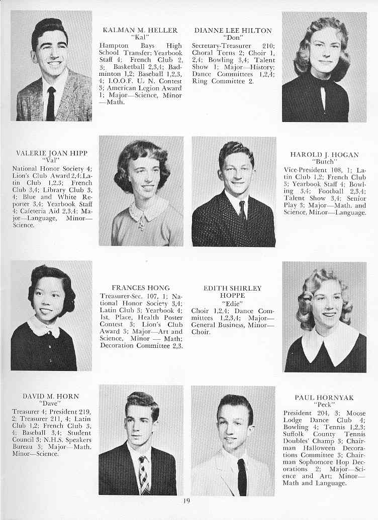1958 Yearbook - RHS - Page 19